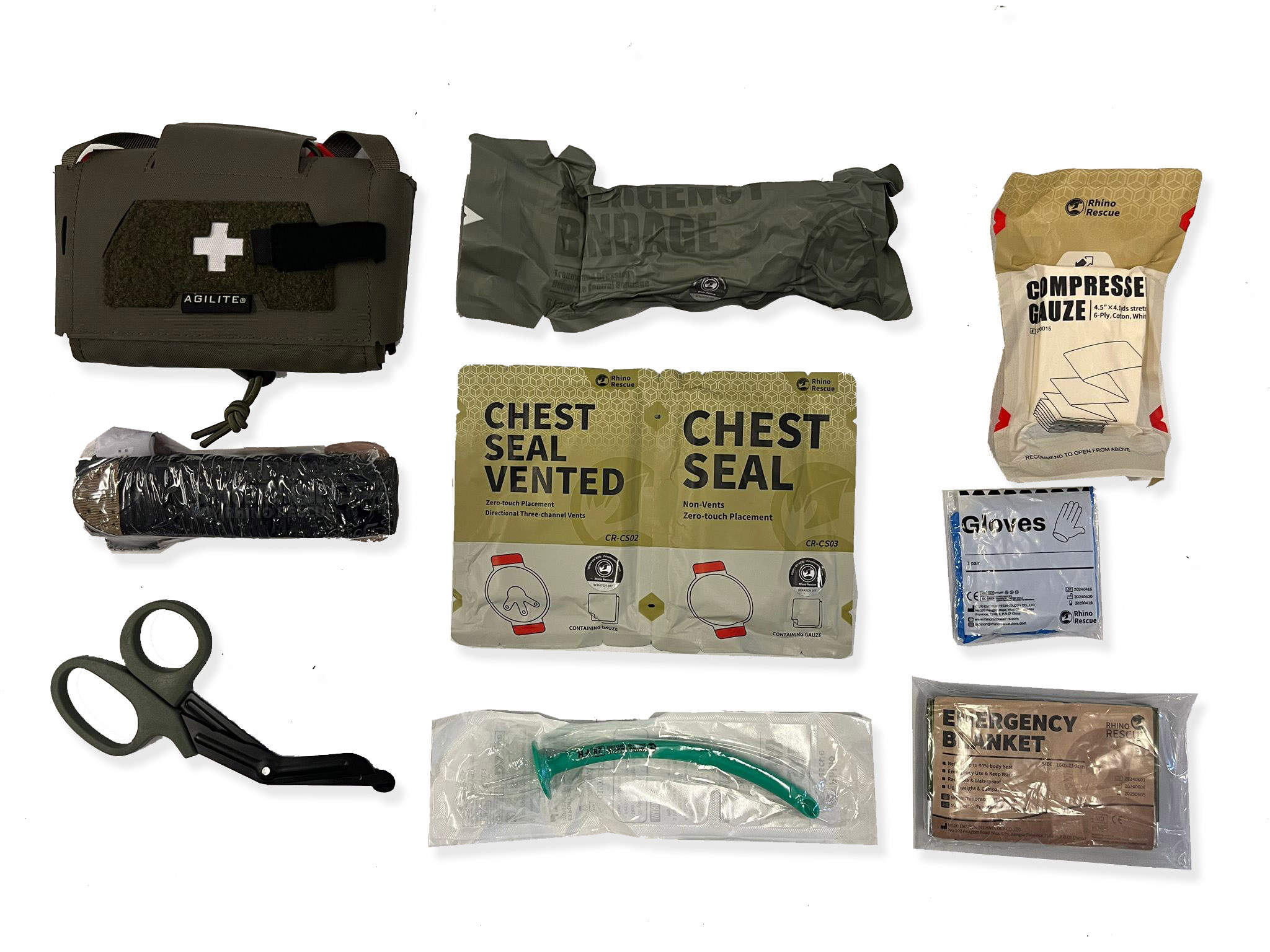Bundle AGILITE MD2 Compact Trauma Kit inkl. Rhino Rescue IFAK mit ...