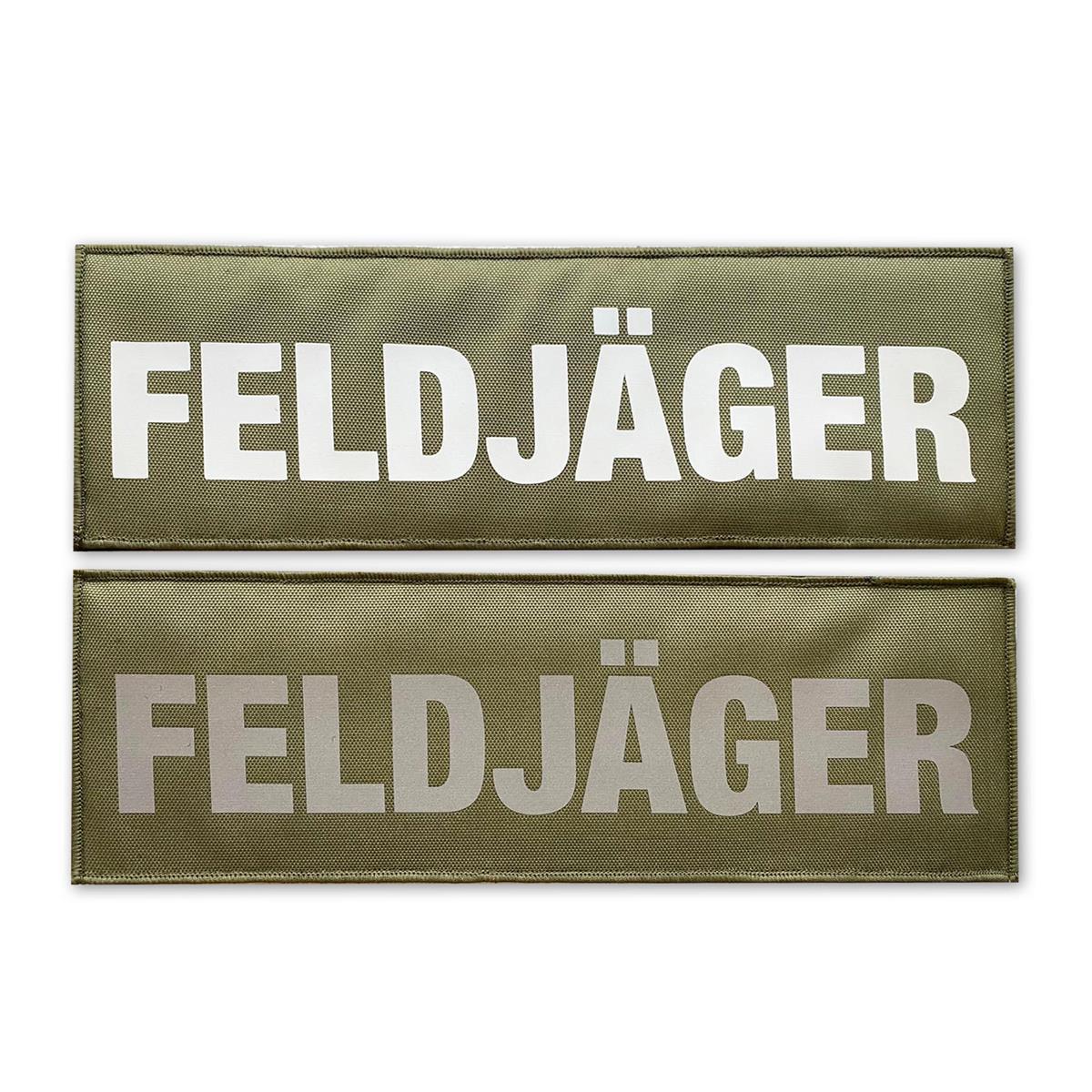HCIM Patch Klettabzeichen FELDJÄGER - 15 x 5cm oliv | MP/ Feldjäger ...