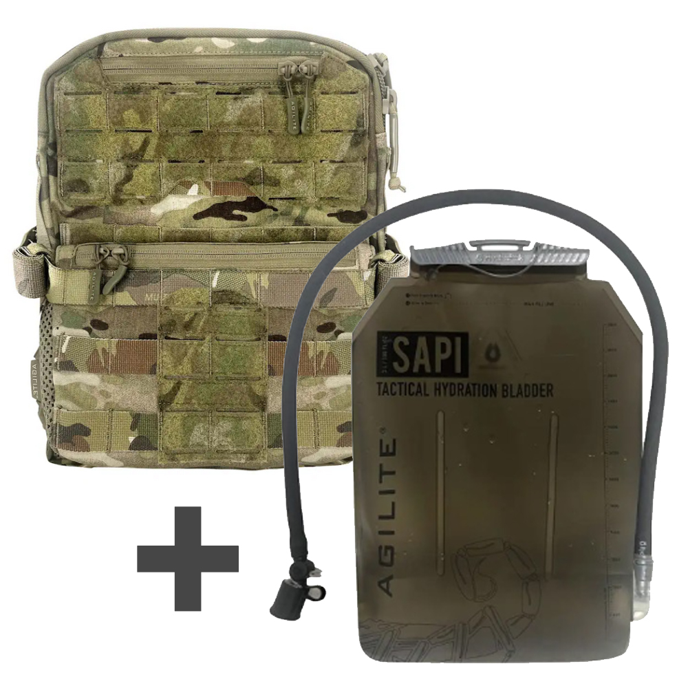 Bundle AGILITE Micro Map Rear Assault Panel inkl. SAPI Hydration ...