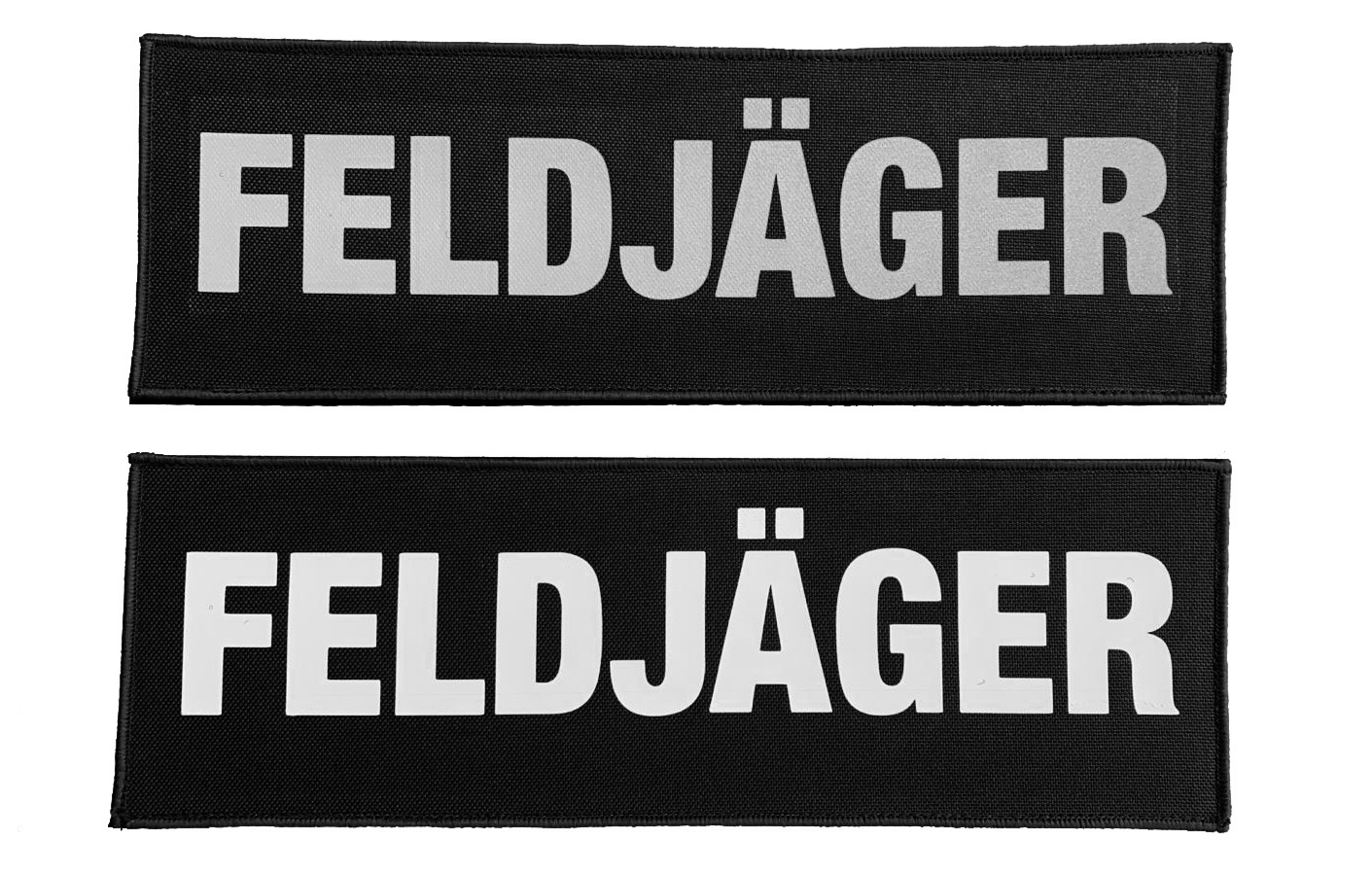 HCIM Patch Klettabzeichen FELDJÄGER - 30 x 10 cm schwarz | MP ...