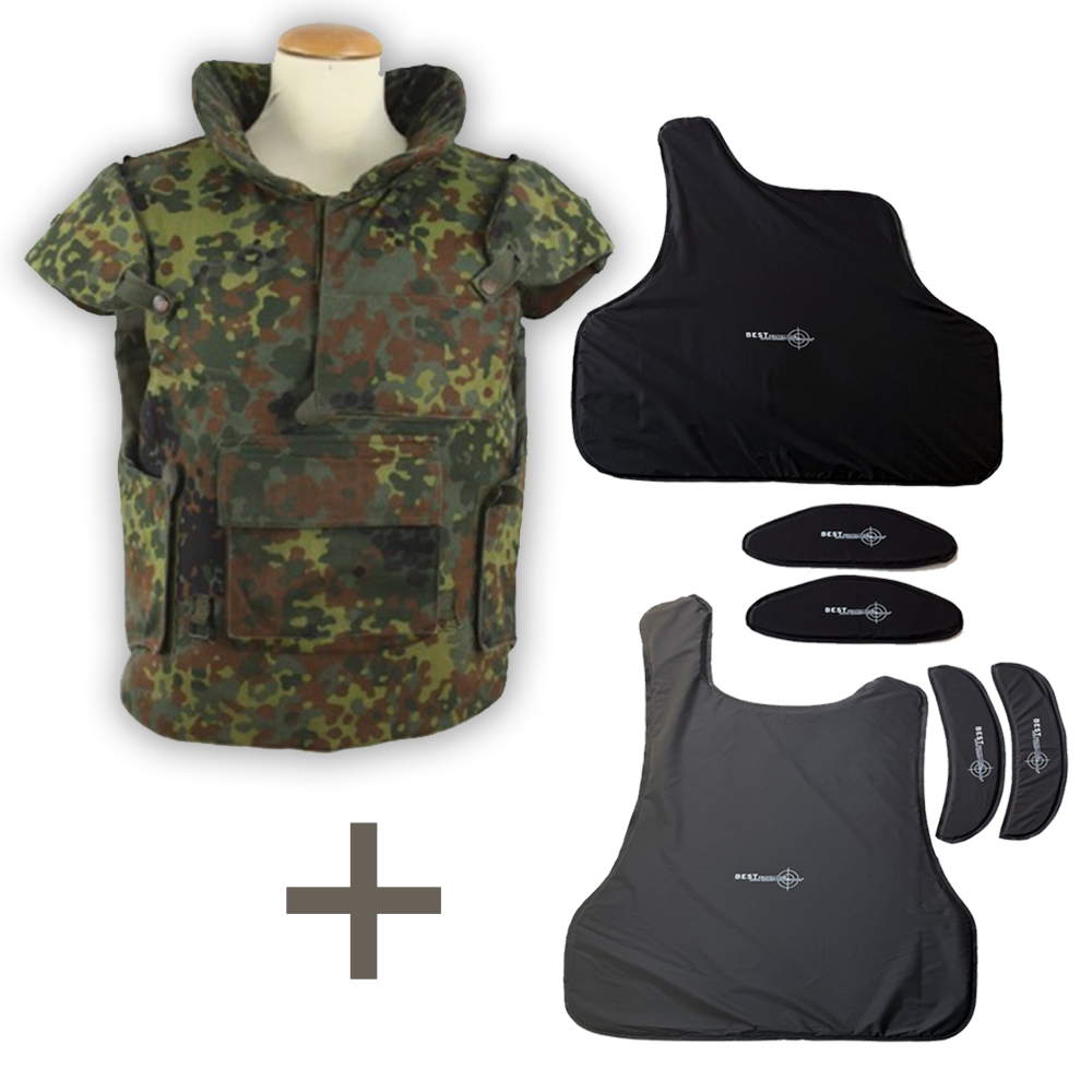 Bundle EXBW Bundeswehr Splitterschutzweste inklusive Weichballistik ...