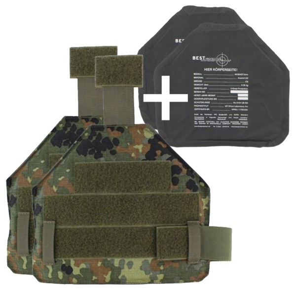 Bundle Zentauron Set Hülle Oberarmschutz + 2x NIJ Level 3A Einlage ...