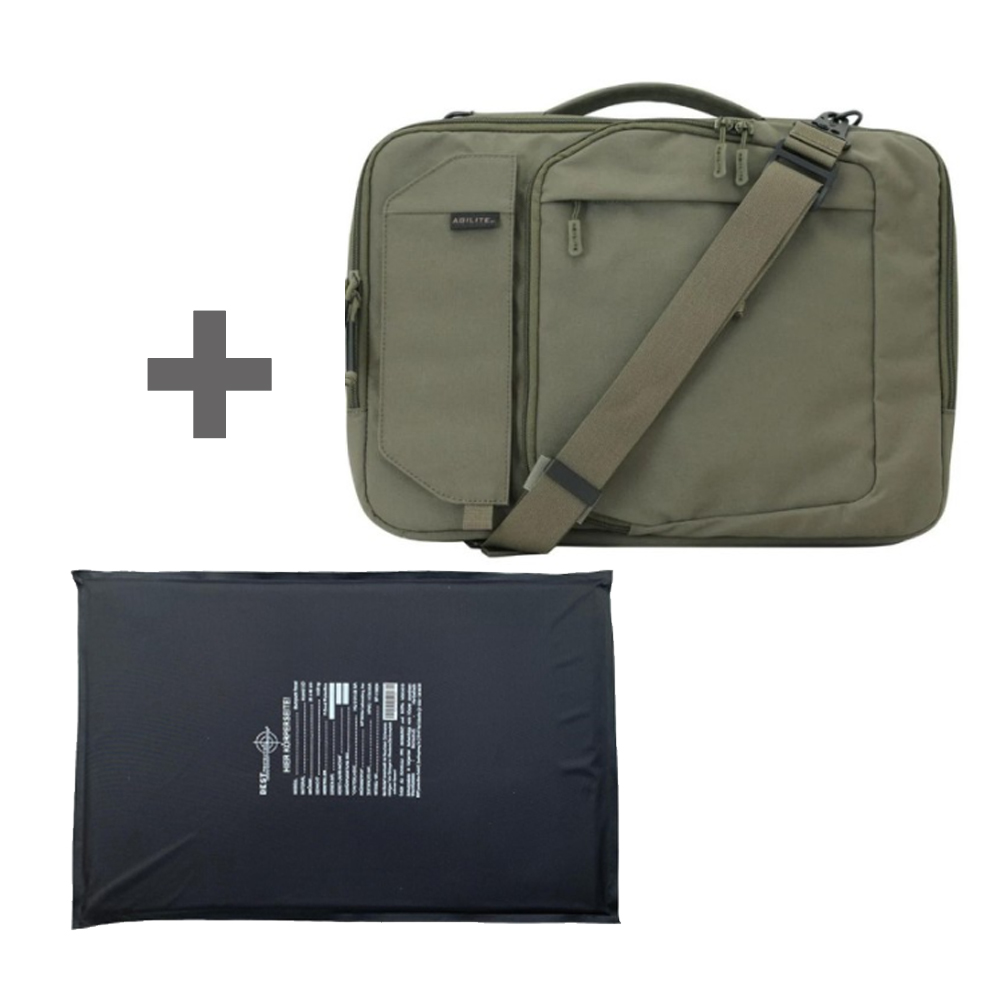 Bundle AGILITE Laptop Carrier inkl. Weichballistik NIJ Level IIIA 25x40 ...